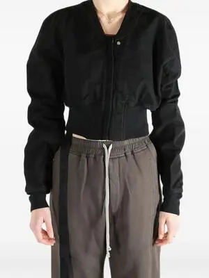 Rick Owens Cotton Cropped Bomber Jacket - Multicolor