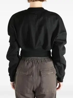 Rick Owens Cotton Cropped Bomber Jacket - Multicolor