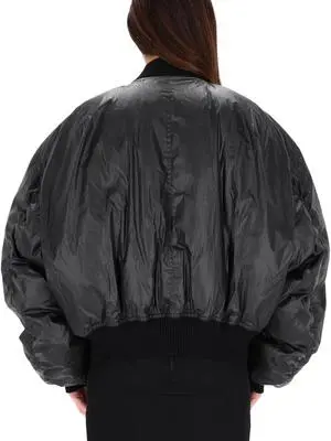 Rick Owens Bomber Jacket Runway Cal - Black