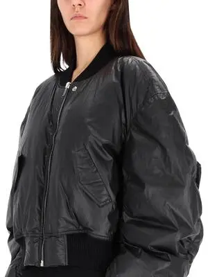 Rick Owens Bomber Jacket Runway Cal - Black