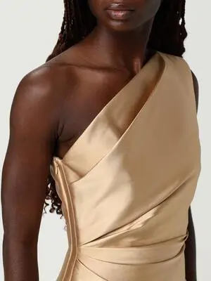 Solace London One-shoulder Satin Dress