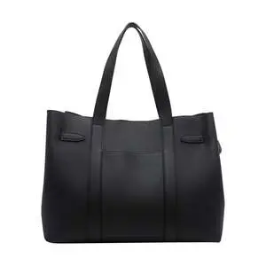 TOD'S Medium Leather Hobo Bag With T Timeless Logo