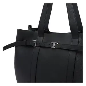 TOD'S Medium Leather Hobo Bag With T Timeless Logo