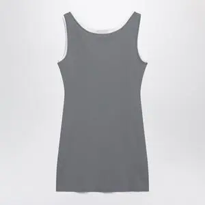 Miu Miu Short Stretch Jersey Dress - Gray
