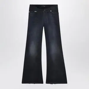 Balenciaga Navy Jeans With Curved Waist - Blue