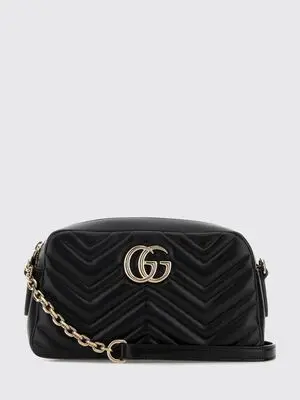Gucci Gg Marmont Chevron Matelasse Nappa Camera Bag - Black