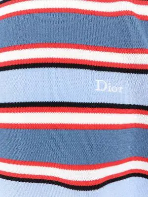 Dior Cotton Sweater With Striped Pattern