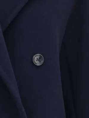 Max Mara Wool Caban Coat - Blue