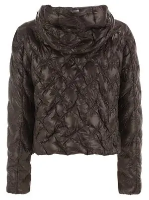 Herno Diamond-quilted Hooded Down Jacket