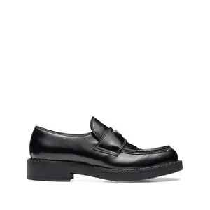 Prada Brushed Leather Loafers