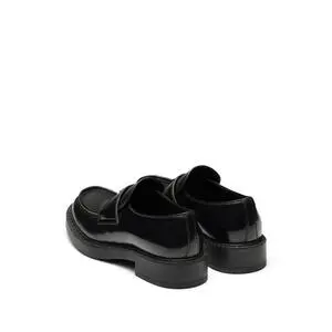 Prada Brushed Leather Loafers