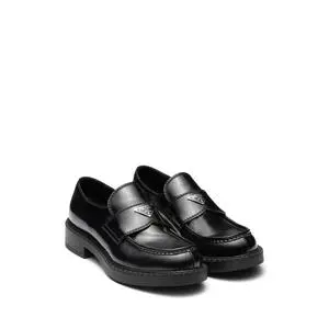 Prada Brushed Leather Loafers