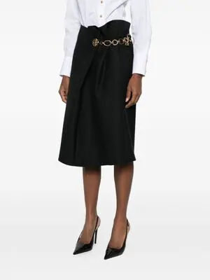 Celine Wool Midi Skirt
