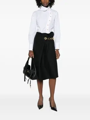 Celine Wool Midi Skirt