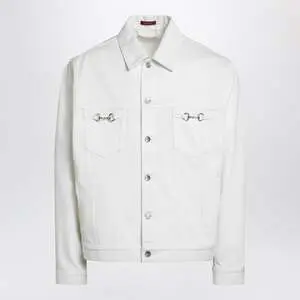 Gucci Jacket With Horsebit Detail - White