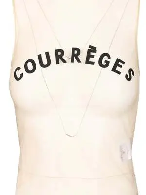 COURREGES Illusion Tulle Top