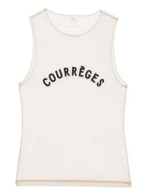COURREGES Illusion Tulle Top