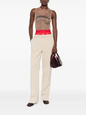 COURREGES Illusion Tulle Top