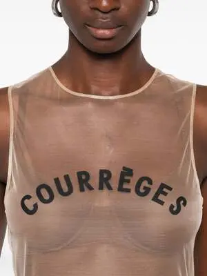 COURREGES Illusion Tulle Top