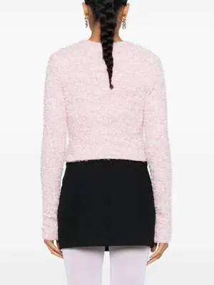 Balenciaga Bouclé Cropped Jacket - Multicolor