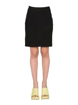 Bottega Veneta Wool Skirt - Black