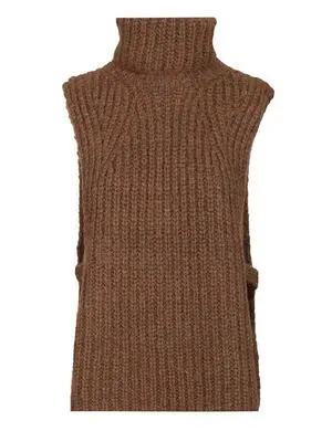 Isabel Marant Étoile Meggy Sleeveless Turtleneck Sweater - Brown