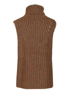 Isabel Marant Étoile Meggy Sleeveless Turtleneck Sweater - Brown
