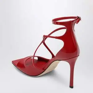 JIMMY CHOO Azia Sandals In Patent Leather - Red