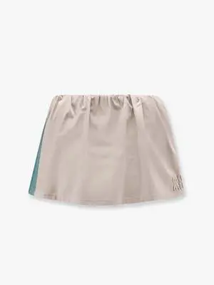 Miu Miu Cotton Twill Mini Skirt - Multicolor