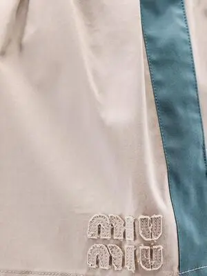 Miu Miu Cotton Twill Mini Skirt - Multicolor