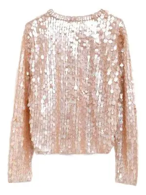 Celine Embroidered Silk Cardigan