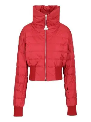 Moncler Cropped Puffer Jacket - Red