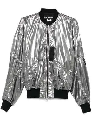 Junya Watanabe Metallic Effect Bomber Jacket - Multicolor