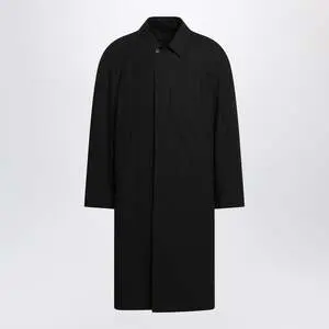 Prada Cotton Overcoat - Black
