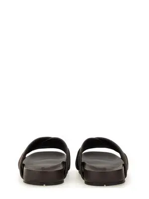 Bottega Veneta Leather Sandals - Brown