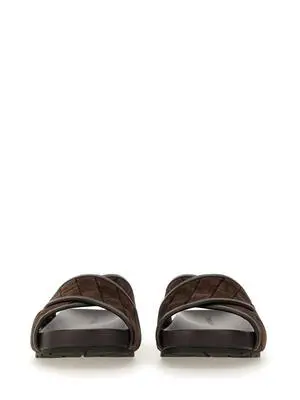 Bottega Veneta Leather Sandals - Brown