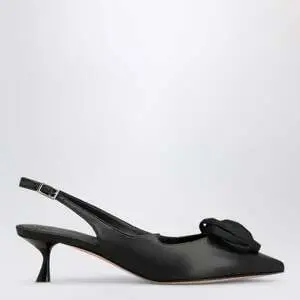 ROGER VIVIER Rose Vivier Slingback Pumps In Leather - Black