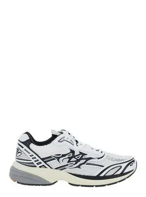 Amiri M-tech' White Sneakers With Side Logo Patch In Leather And Fabric And Leather For - Multicolor