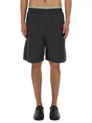 Bottega Veneta Cotton Shorts - Gray