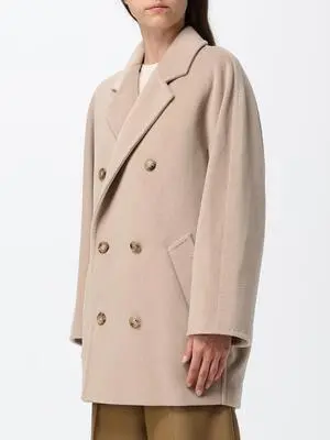 Max Mara Double-breasted Wool Caban Coat - Cream