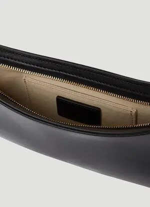 Jacquemus Le Bisou Perle Leather Shoulder Bag - Black