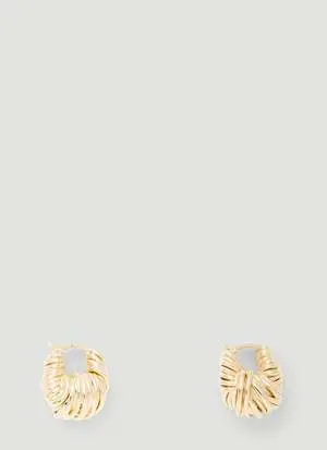 Bottega Veneta Twisted Hoop Earrings