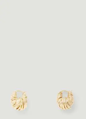Bottega Veneta Twisted Hoop Earrings