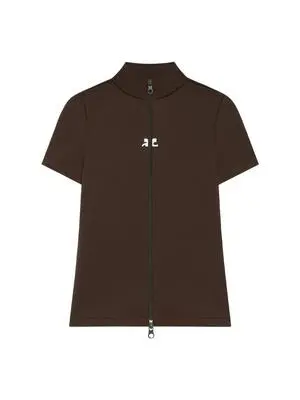 COURREGES Interlock Top - Brown