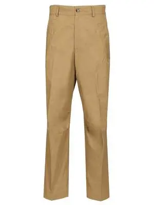 Dries Van Noten Cotton Twill Trousers - Cream