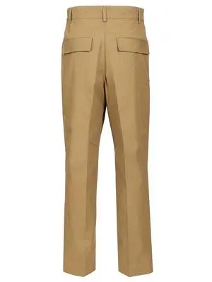 Dries Van Noten Cotton Twill Trousers - Cream