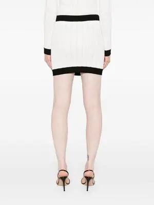 Balmain Knitted Buttoned Mini Skirt