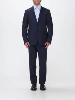 Zegna Wool And Mohair Single-breasted Suit - Blue