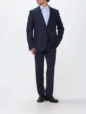 Zegna Wool And Mohair Single-breasted Suit - Blue