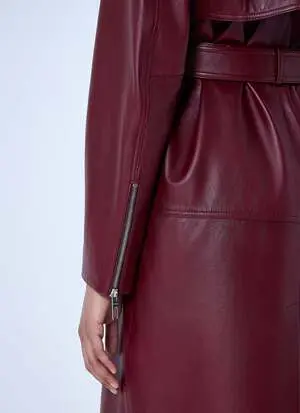 Sportmax Long Leather Coat
